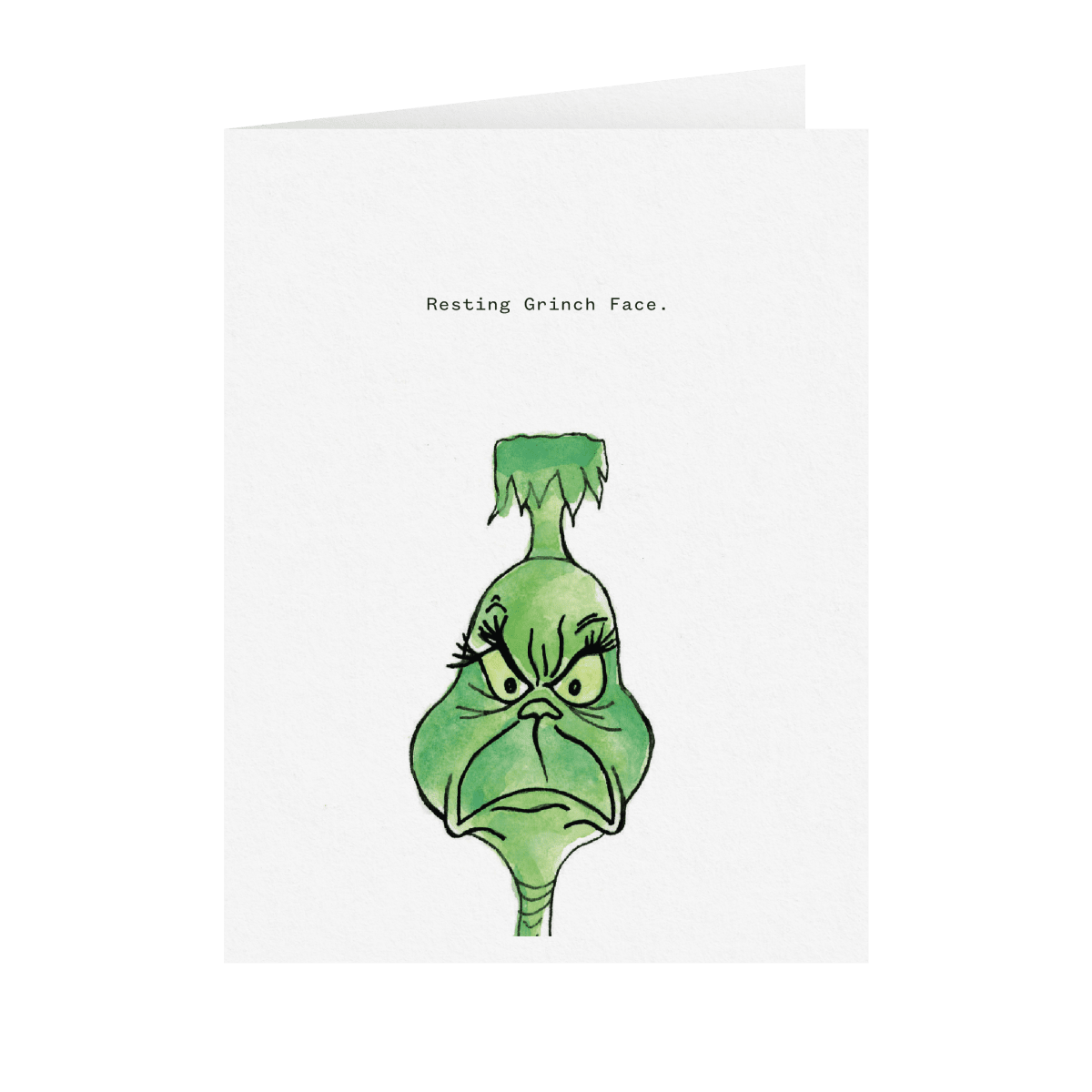 mischievous grinch face