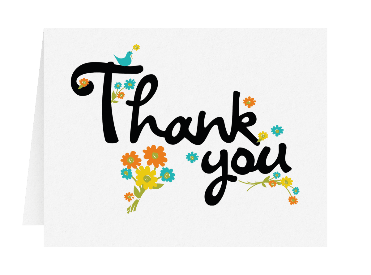 fancy cursive thank you