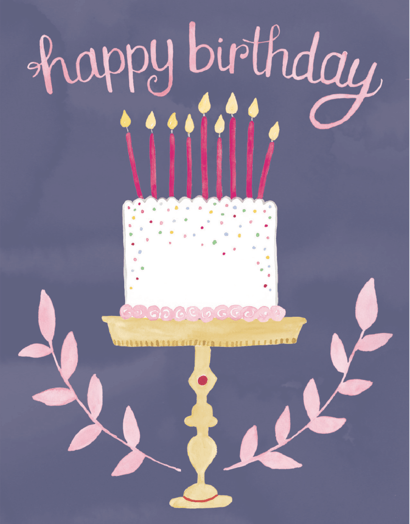 Confetti Cake by Leveret Paperie | Postable