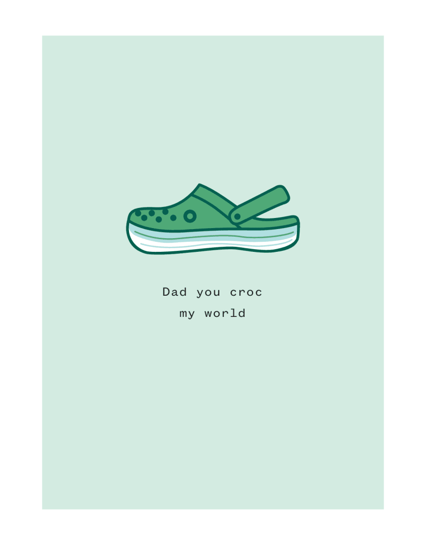 Dad Croc by Spaghetti & Meatballs | Postable