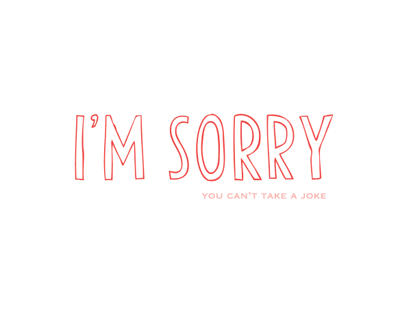 sorry face text