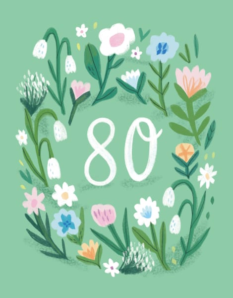 80th flowers