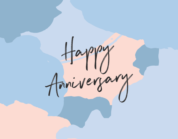 Brush Script Anniversary by Postable | Postable