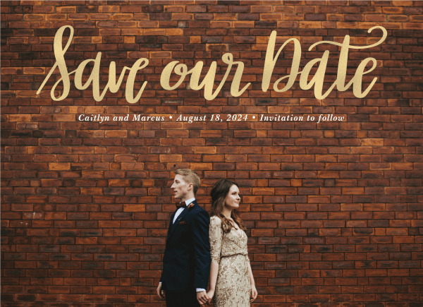 Save Our Date Script by Sandra Picco Design | Postable
