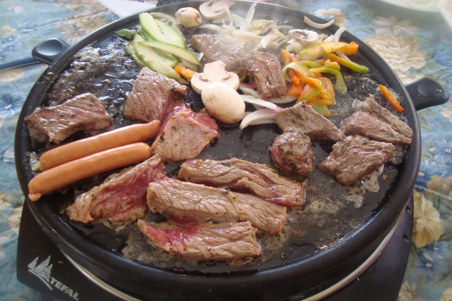 Prepara un grillado de entraña y verduras en salsa de mostaza y ...