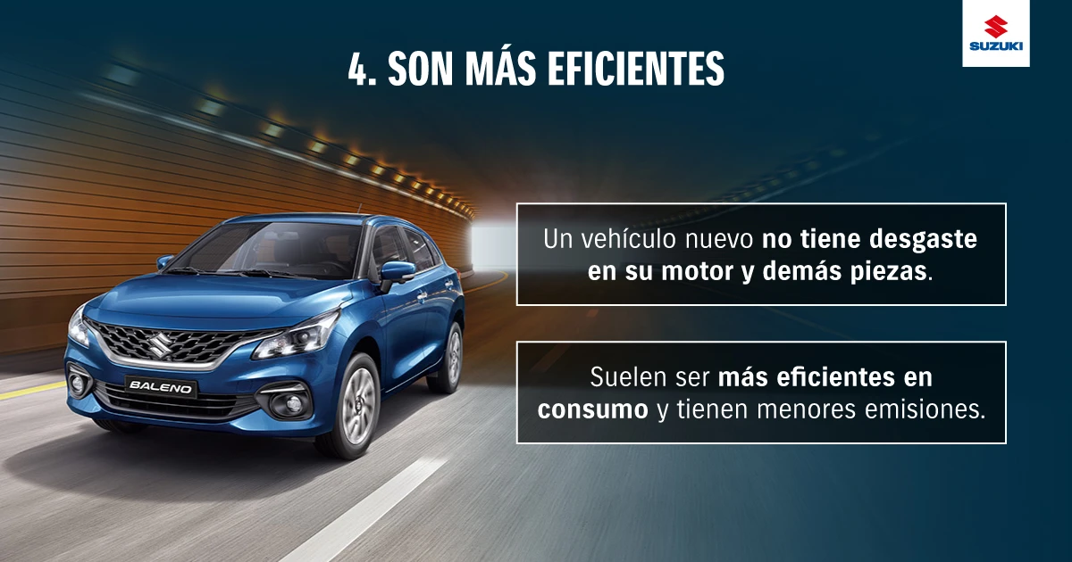Conoce 5 ventajas de comprar autos nuevos | Suzuki