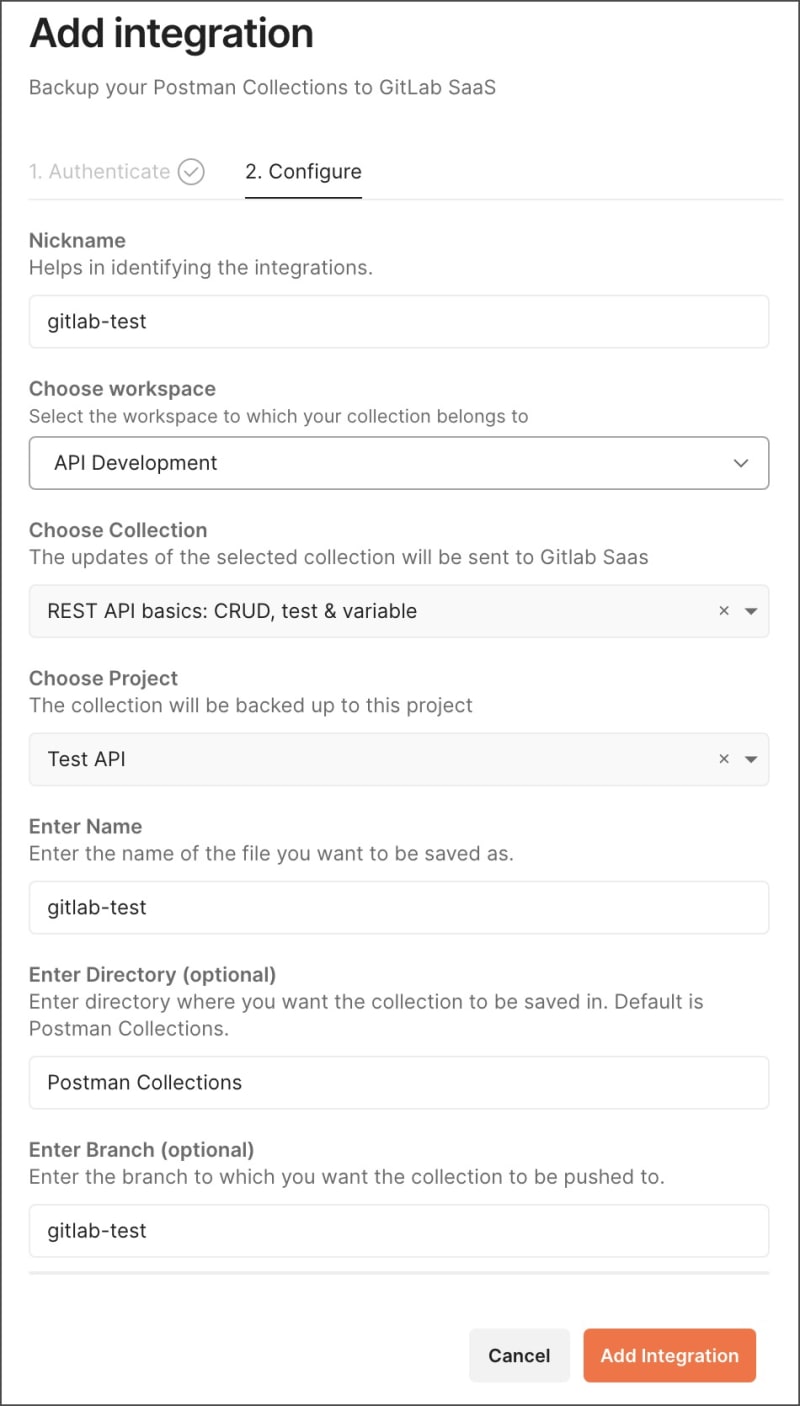 Integrate Postman with GitLab | Postman Docs