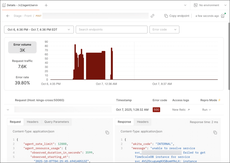 Insights Errors tab | Postman Docs
