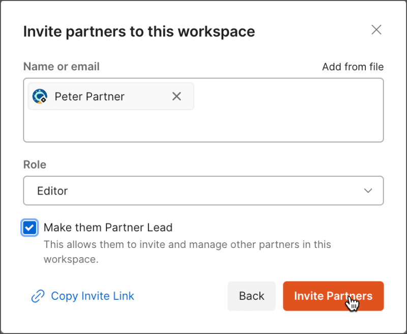 Set up a Partner Workspace | Postman Docs