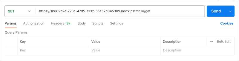 Make calls to mock servers | Postman Docs