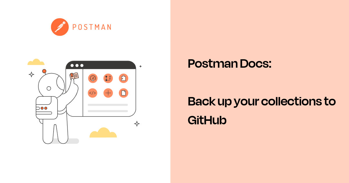 Back up your collections to GitHub | Postman Docs