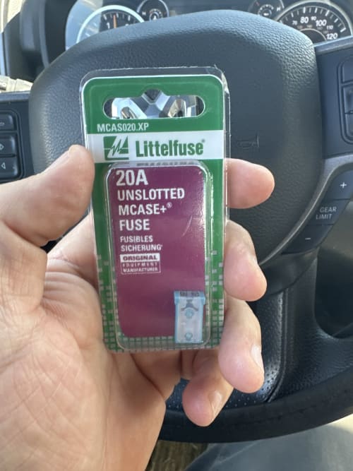 Littelfuse Fuse - Mcase 32Vdc 20A: 20 Amp, Blue, Mcase, 1 Pack MCAS020 ...