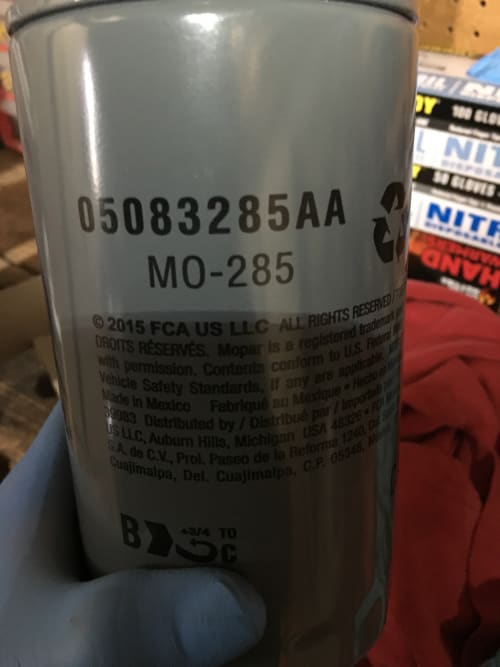 Mopar Engine Oil Filter MO-285 - Advance Auto Parts