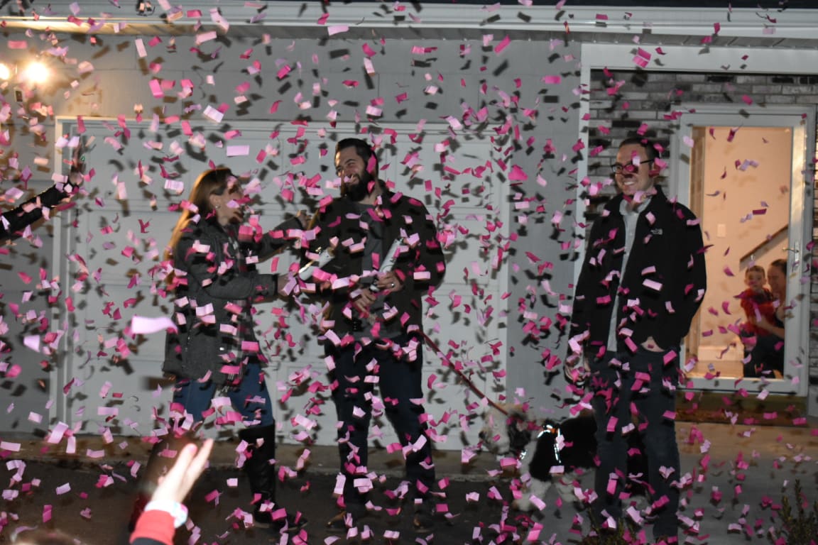 Gender Reveal Confetti Cannon Kit – 2 Blue, 2 Pink – Superior Celebrations