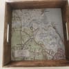 Custom Map Serving Tray | Decorative Trays, Map Art | Uncommon Goods