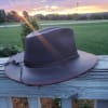 Aussie Distressed Leather Outback Hat | Overland