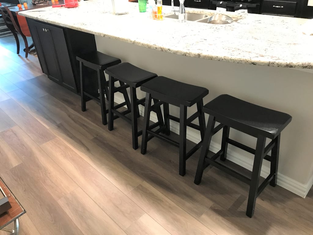 Providence Grey Saddle Backless Counter Stool 24in | Backless Counter ...