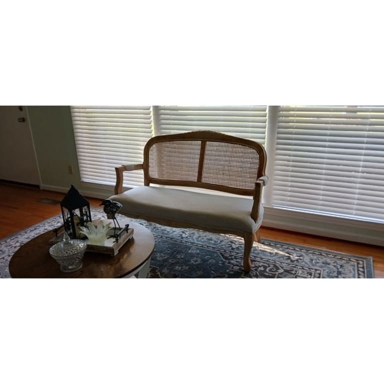 Saley Wood and Cane Loveseat by Christopher Knight Home - On Sale - Bed ...