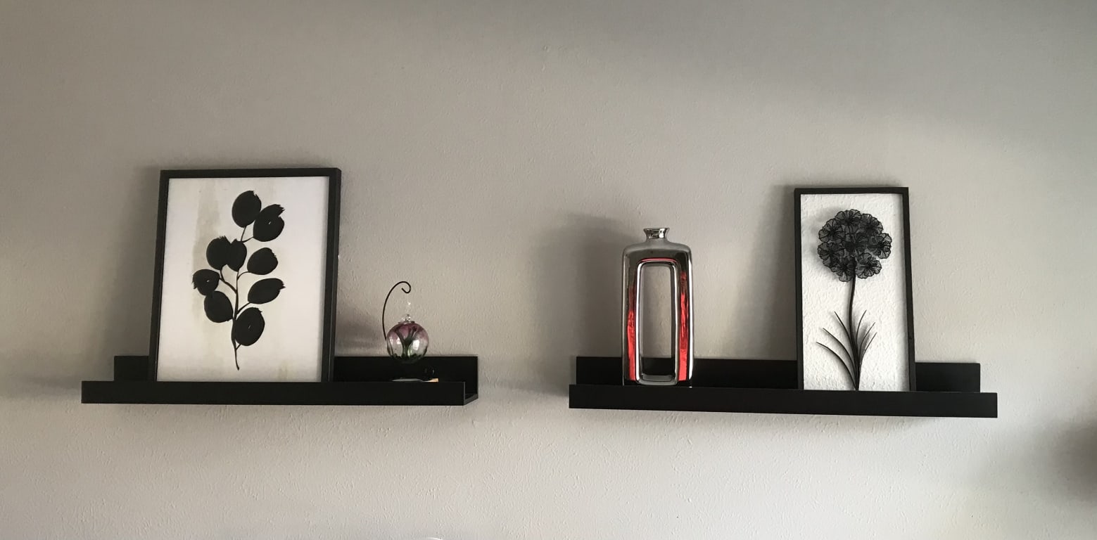 Silver Rectangular Cutout Ceramic Vase, 15"