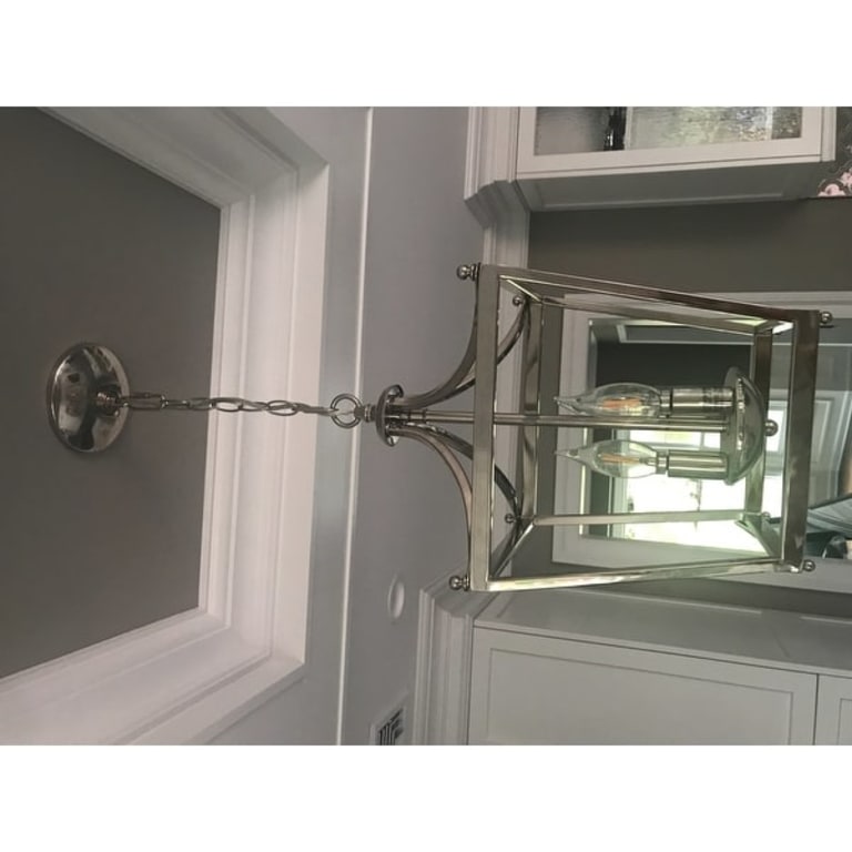 Stanton 3-light Brushed Nickel Foyer Fixture - Brushed Nickel - Bed ...