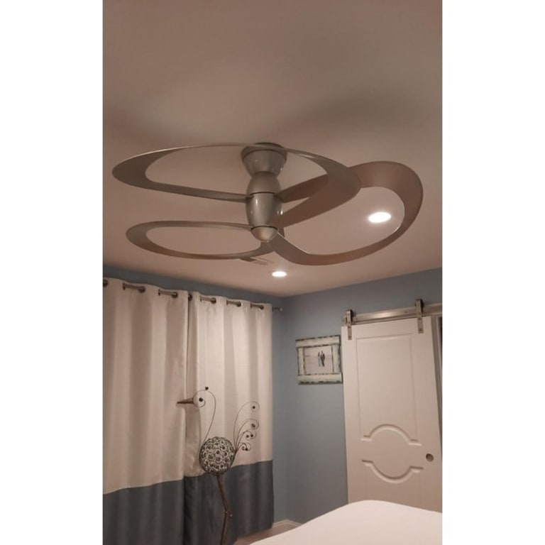 Willacy Collection 3-Blade Black 52-Inch DC Motor Ceiling Fan - 48 in x ...