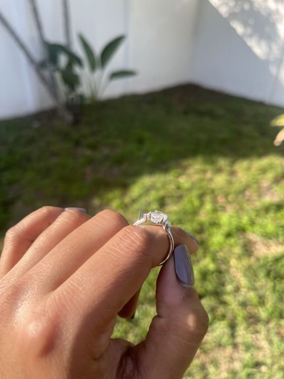 Floating Stone Diamond Engagement Ring | Brilliant Earth