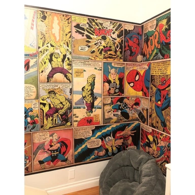 Marvel Classics Comic Panel Mural (6'x10.5') by RoomMates - On Sale ...