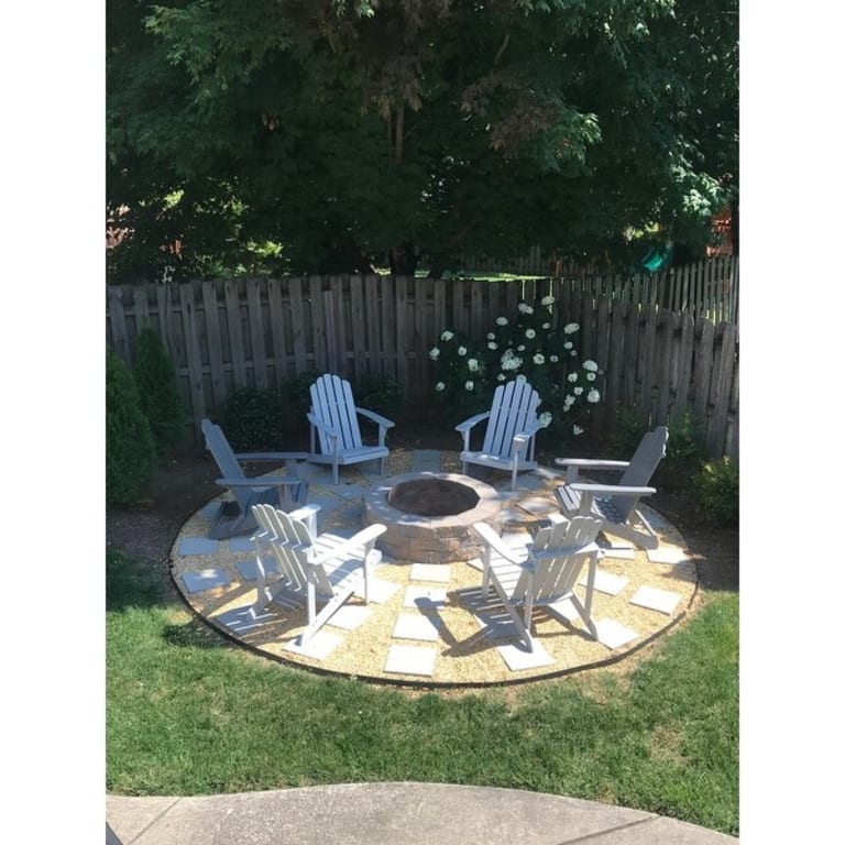 SAFAVIEH Topher Grey Wash Adirondack Chair - 28.3" W x 35.8" D x 37.4 ...