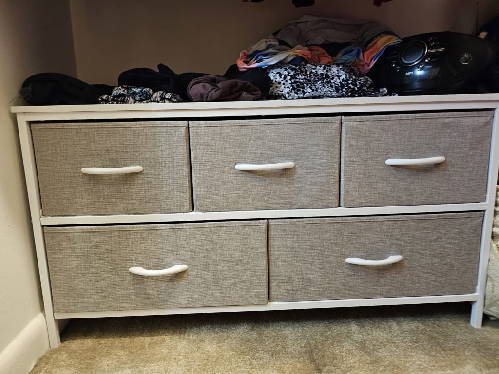 Seth 5-Drawer Storage Chest, Dark Grey