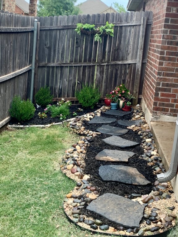 Natural Slate Pathway Outdoor Garden Stepping Stone, 18x22