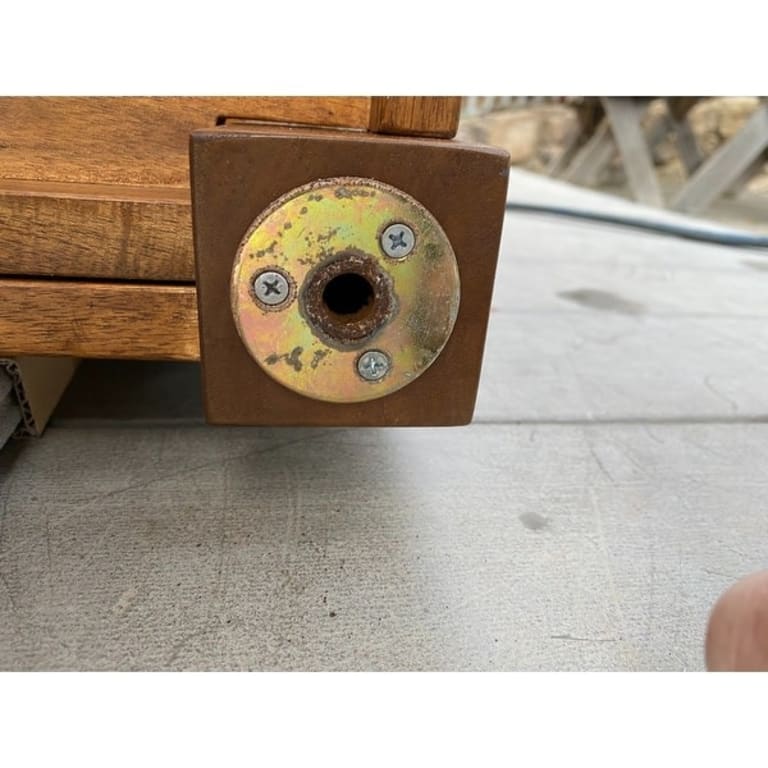 Maho Golden Teak Outdoor Barbeque Cart by homestyles - Bed Bath ...