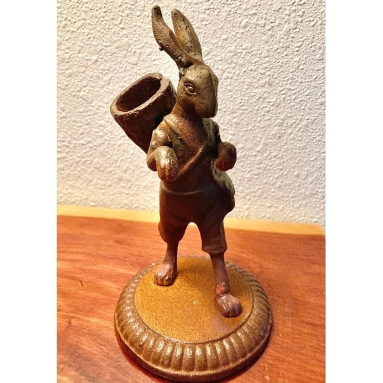 Design Toscano 'Wandering Rabbit' Hand-painted Matchstick Holder - Bed ...
