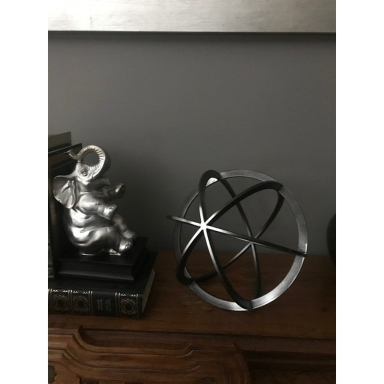 American Art Decor Metal Orb Dyson Sphere Decor Sculpture (Large) - Bed ...