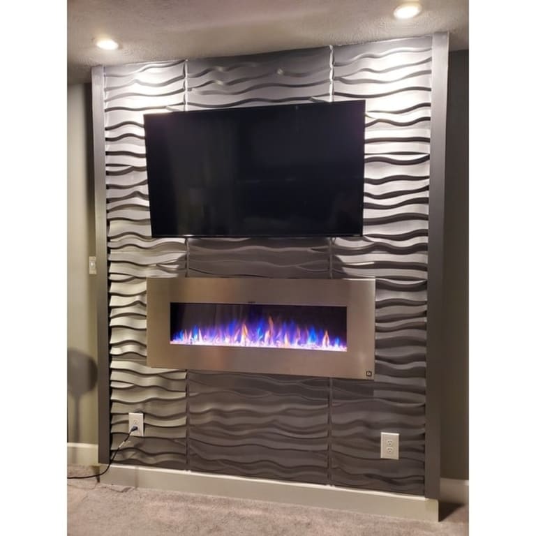 3D Wall Panels Plant Fiber Lava Design (6 Panels Per Box / 32 Sq FT Per ...