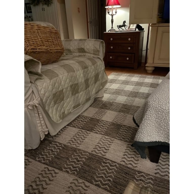 SAFAVIEH Handmade Flatweave Kilim Kimora Checkered Wool Rug - Bed Bath ...