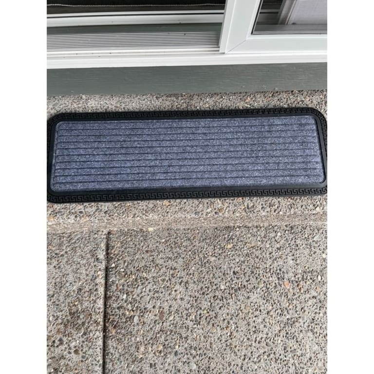 Gray Rubber Outdoor Step Mat - On Sale - Bed Bath & Beyond - 21030348