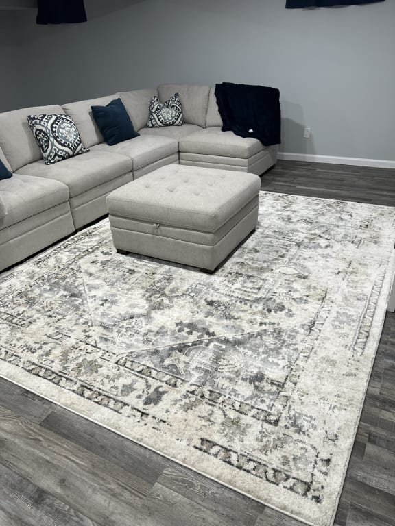 Cliff Grey Stone Area Rug 8x10 | At Home