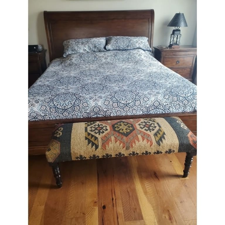 Sevita Southwestern Indoor Bench 16"W x 47"L x 18"H - 16"Wx47"Lx18"H ...