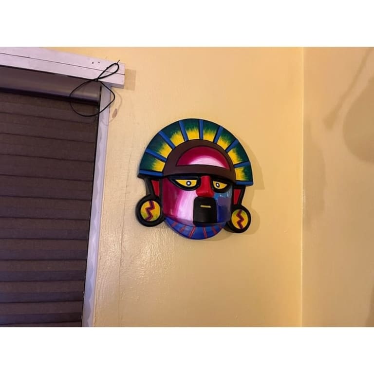 Handmade Cultural Tumi Ceramic Mask (Peru) - Bed Bath & Beyond - 31673038