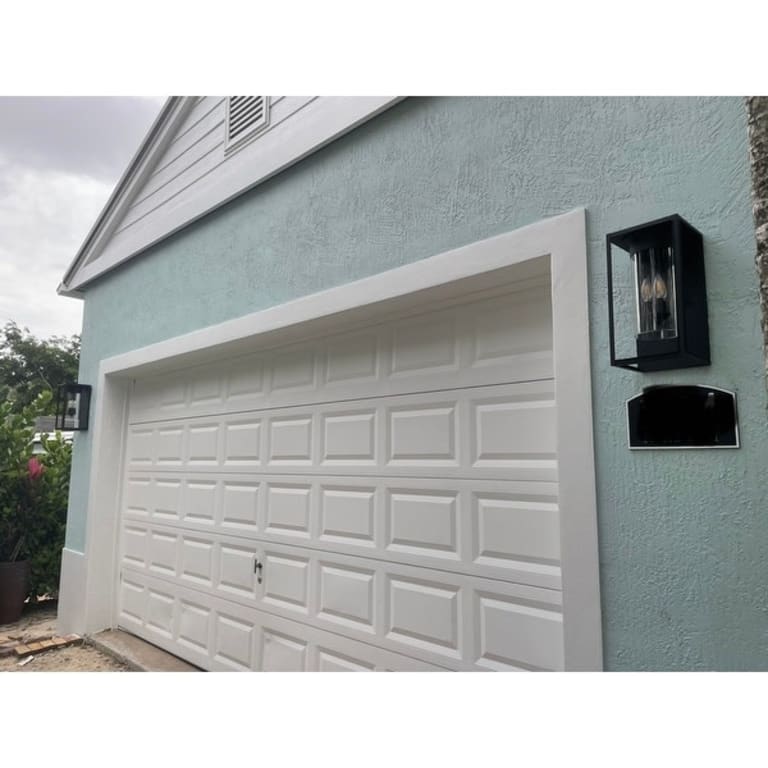 Shimik 18-inch Black Outdoor Wall Light by Havenside Home - Bed Bath ...