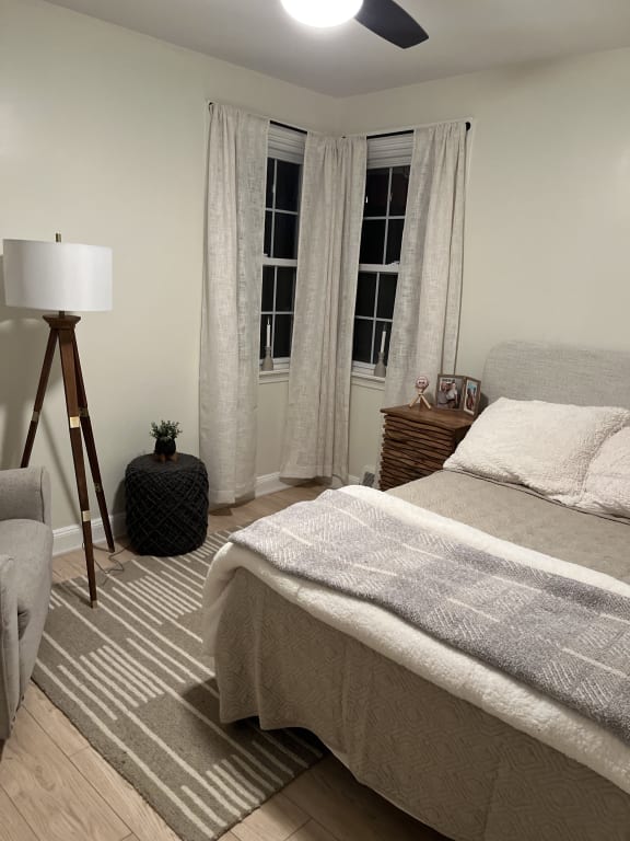 Ty Pennington Reid Twisted Round Ottoman, Wool Grey