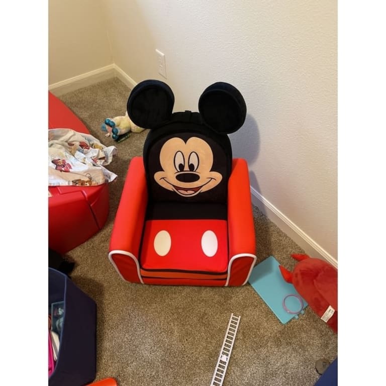 Disney Mickey Mouse Figural Upholstered Kids Chair by Delta Children ...