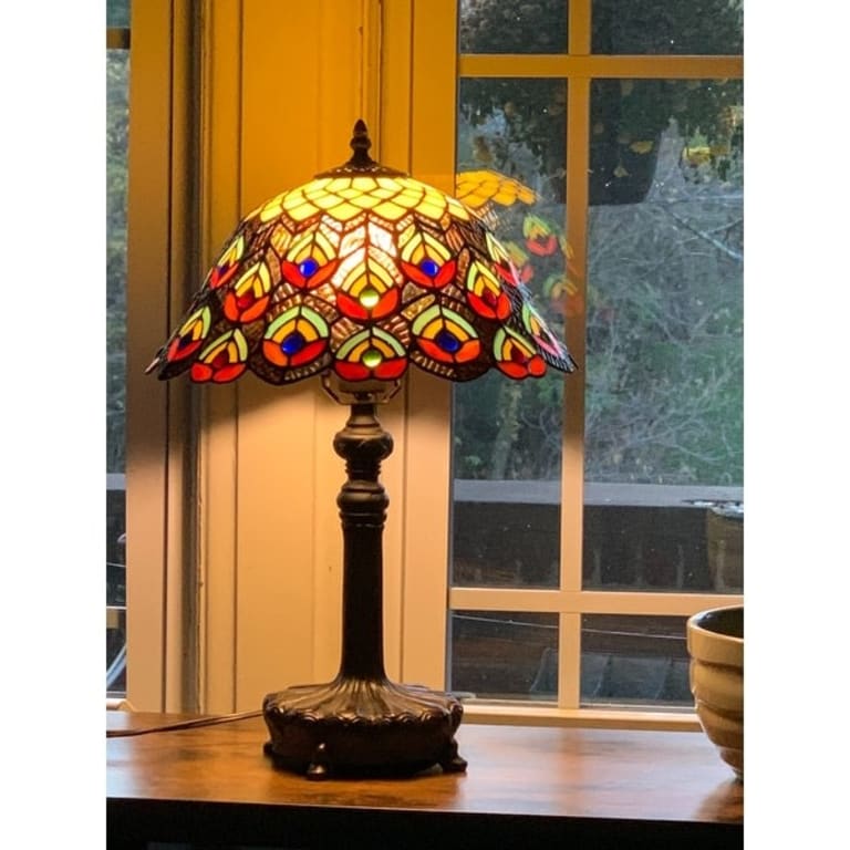 Tiffany-style Peacock Jewel Table Lamp - Bed Bath & Beyond - 27102541