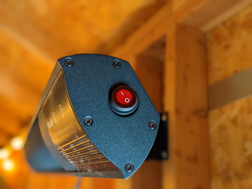Newair Outdoor Electric Infrared Wall Patio Space Heater, 1500 Watts ...