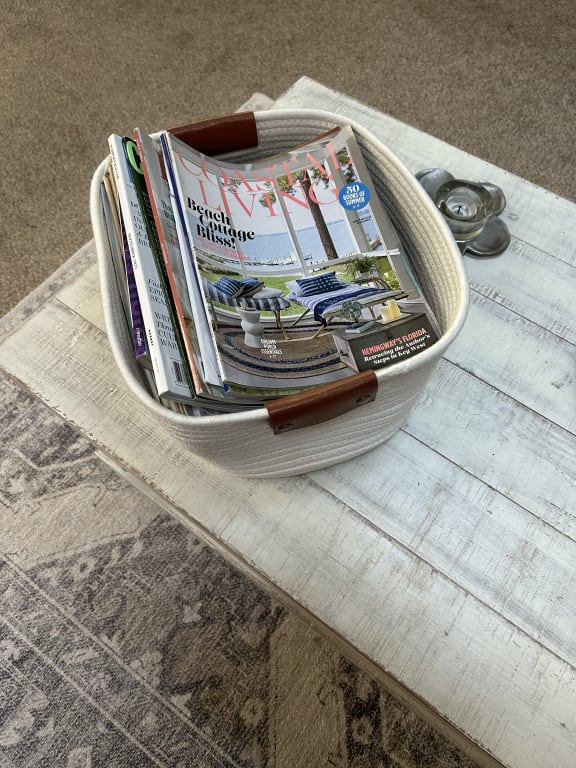 Trist Grey Rectangle Storage Bin Large | At Home