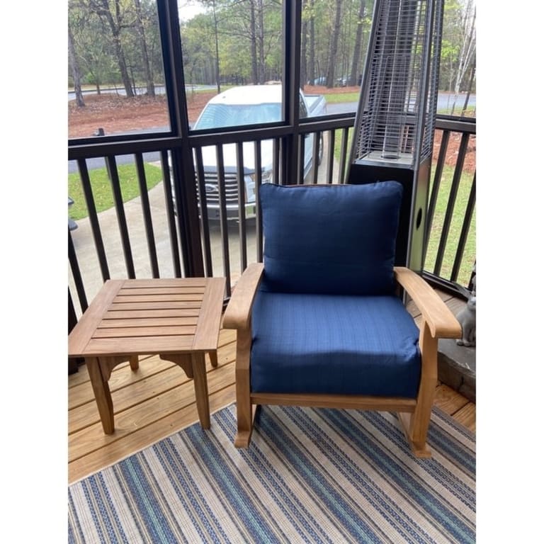 Cambridge Casual Leon Teak Patio Side Table - On Sale - Bed Bath ...
