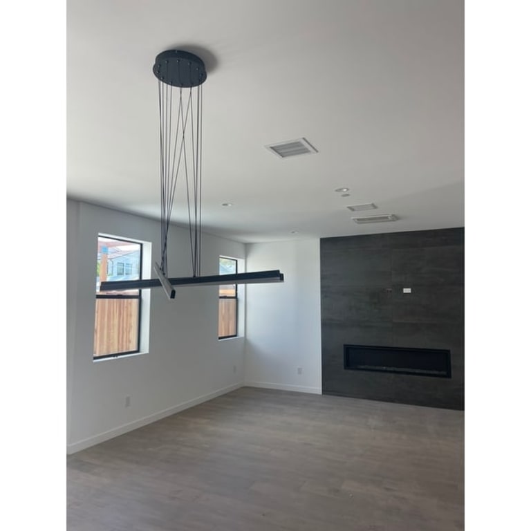 Industrial 6-Light Acrylic Adjustable Dimmable Linear Pendant Light ...