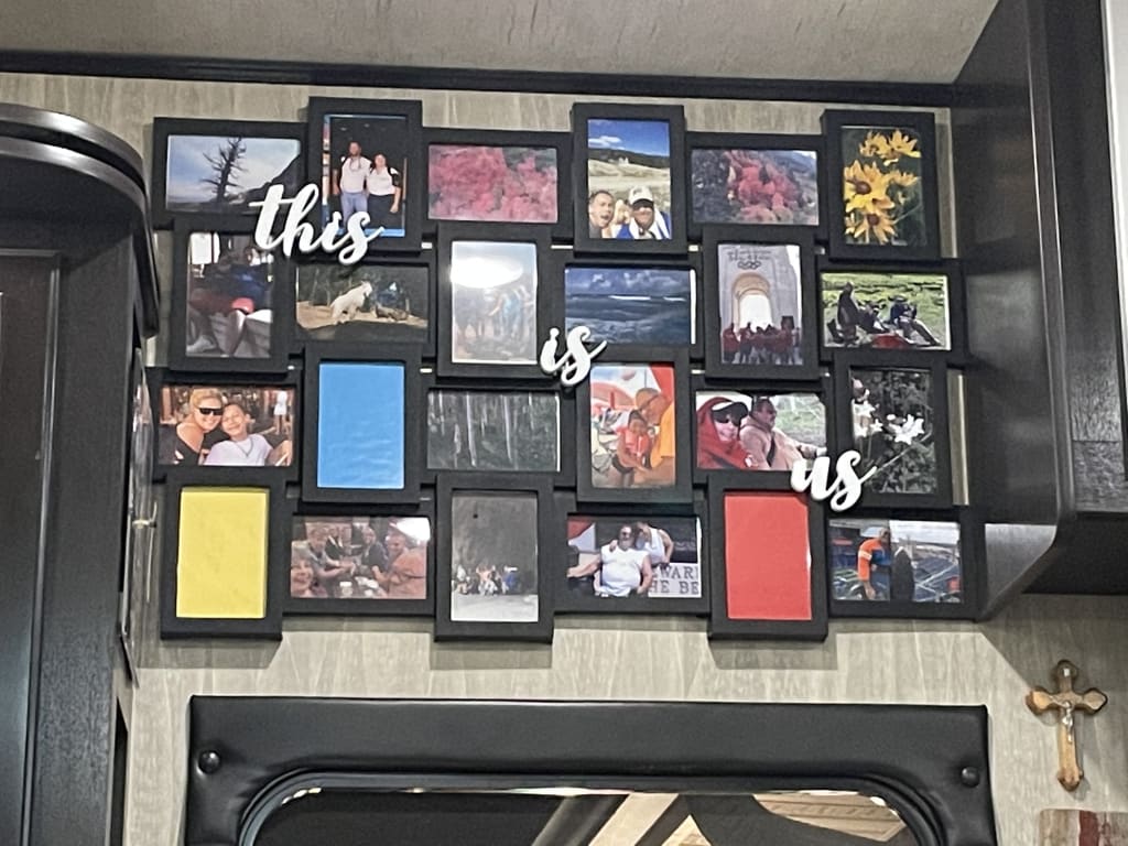 24-Opening Black Collage Picture Frame, 35x23