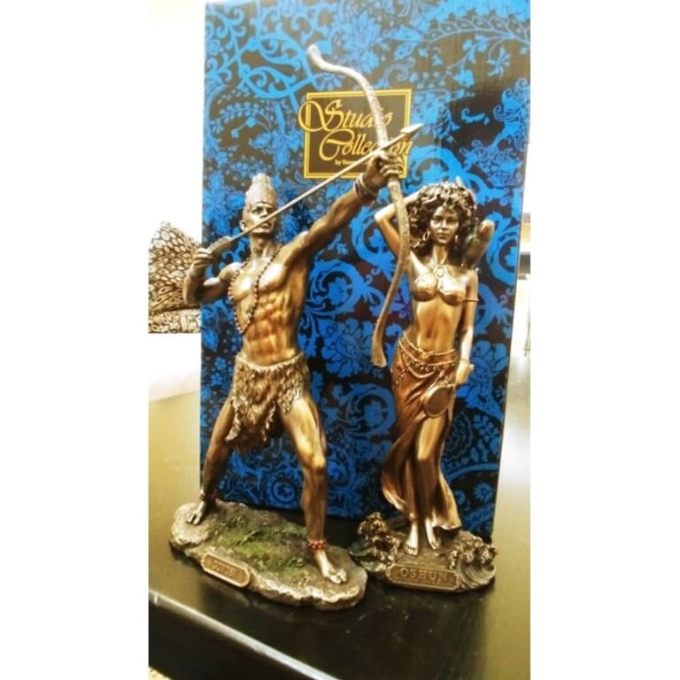 Bronzed Finish Ochosi Divine Hunter Orisha Statue - 11.5 X 7.5 X 3 ...