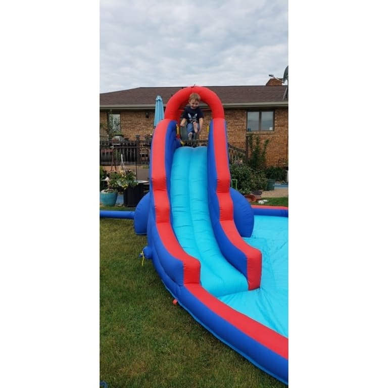 Deluxe Inflatable Water Slide Park - Heavy-Duty Nylon for Outdoor Fun ...